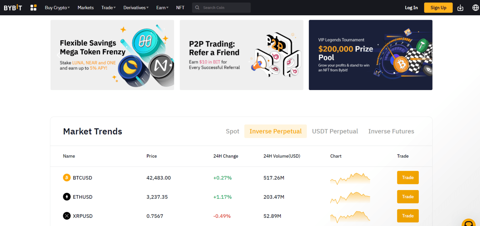 The best cryptocurrency exchange service ByBit | Features, tools, pros ...